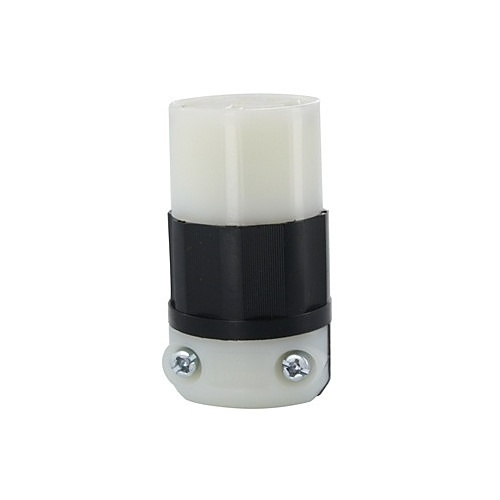 Leviton 4765-C Connector, 15A 125V/10A 250V Non-Grounded 3-Pole 3-Wire