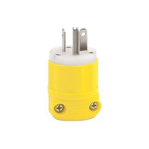 Leviton 53CM-66C Connectors, YL Plug Corr Resis 2PO 3WI 5-20P 20A125V
