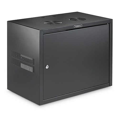 Hubbell HEQ18S QuadCab Econ Rack Cabinet & Frame, 8 Units High, 14 ...