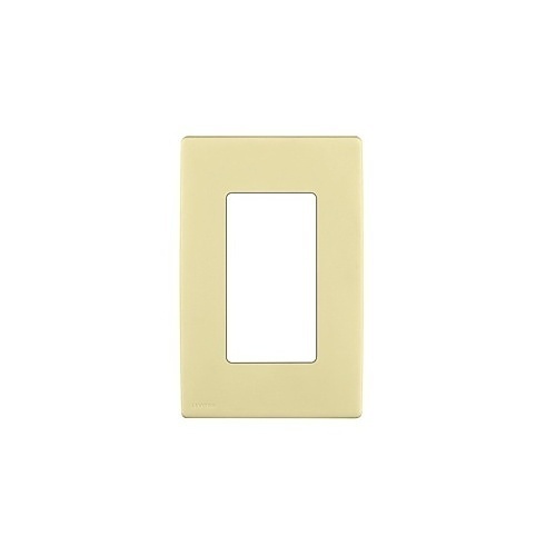 Leviton REWP1-CS Renu 1-Gang Snap-On Wall Plate, Corn Silk