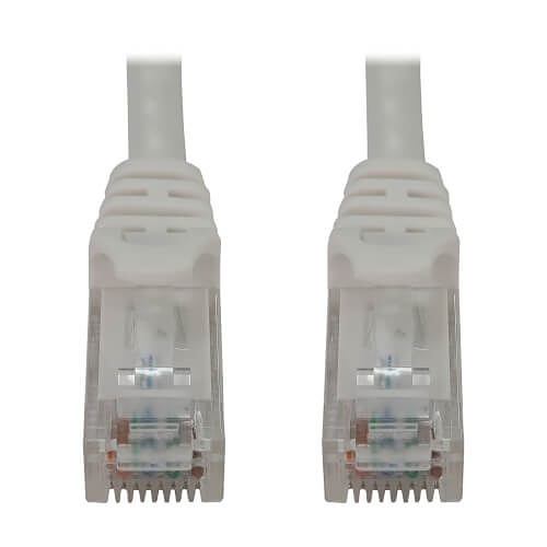Tripp Lite N261-06N-WH CAT6A 10G Snagless Molded UTP Ethernet Cable (RJ45 M/M), PoE, 6" (15cm ...
