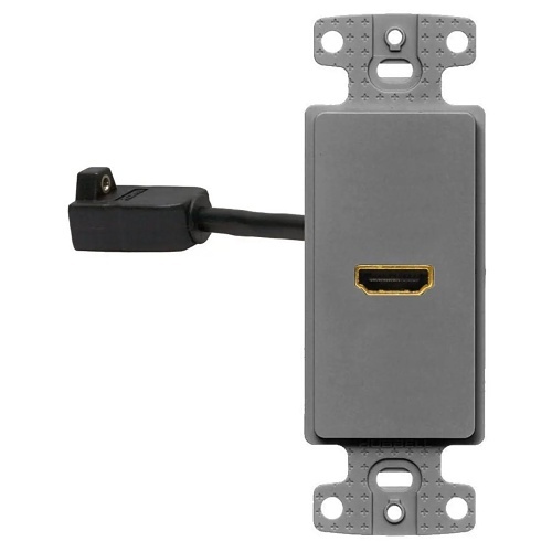 Hubbell NS801GY Audio/Video HDMI Wall Plate Insert