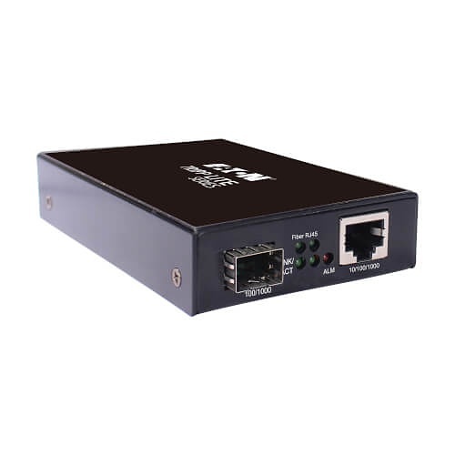 Eaton Tripp Lite N785-H01-SFP Hardened Gigabit Fiber to Ethernet Media Converter, 10/100/1000 ...