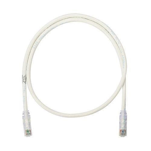 Panduit NK6APC15 NetKey CAT6a Patch Cord, CM/LSZH, 15', Office White