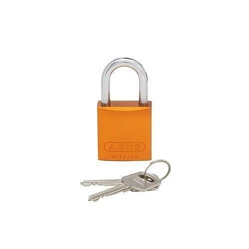 Panduit PSL-7OR Padlock with 1.06" Shackle, Aluminum, Orange