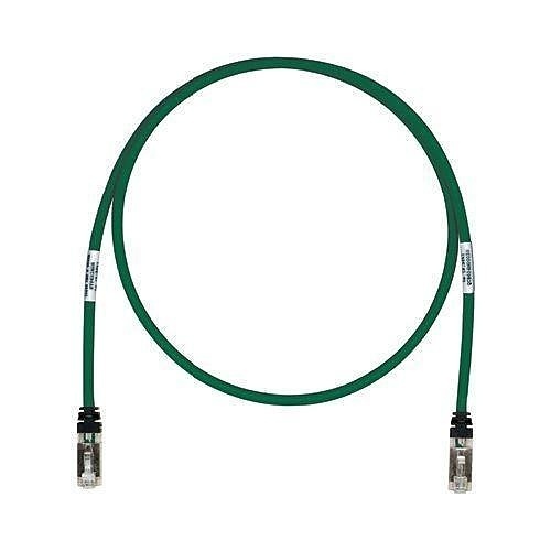 Panduit STP6X5GR CAT6a Patch Cable, Copper Patch Cord S/FTP, 5', Green