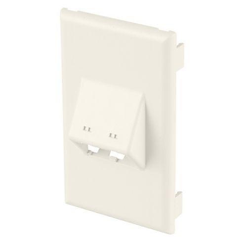 Panduit T70FV2WH T70 Snap-On Faceplate with 2 Ports, White