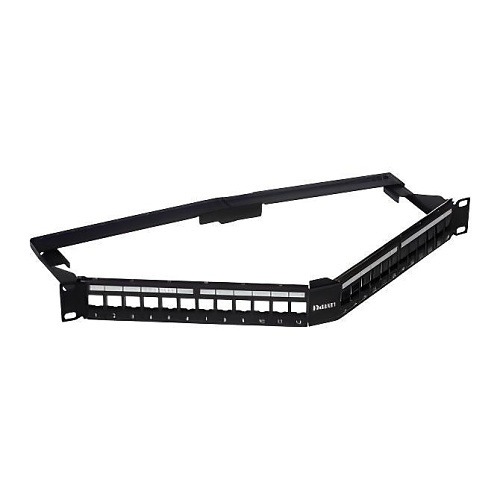 Panduit KPA24WSBL Keystone 24 Port Angled Shielded Panel W