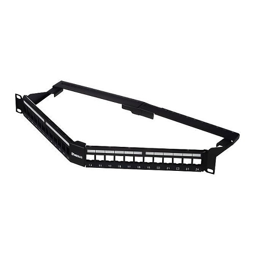 Panduit KPA24WSBL Keystone 24 Port Angled Shielded Panel W