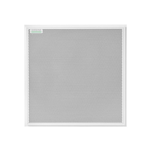 Shure MXA902W-S-60CM MXA Ceiling Mic Array with Speaker, 24" Square, White
