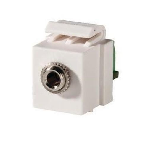 Ortronics KS35STST Stereo Jack Screw Terminal, 3.5mm, Fog White