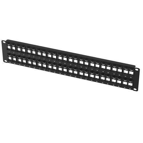 Ortronics SPKFBU48 TechChoice 48-Port Front-Loading Keystone Panel with ...
