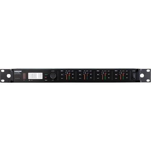 Shure ULXD4Q=-J50A Quad Digital Wireless Receiver with Internal Power ...