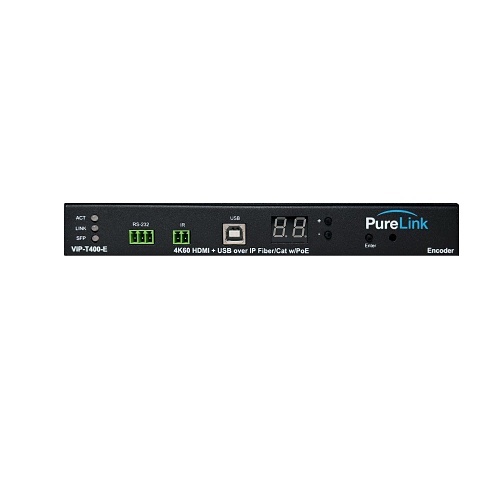 PureLink VIP-T400-E 4K60 HDMI and USB/KM CAT and Fiber AV Over IP Encoder