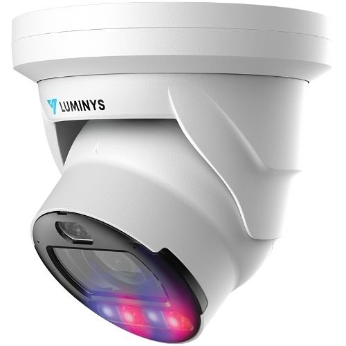 Luminys N5T-8DAV 8MP LumiDeterrent Turret IP Camera, 164' IR Distance ...