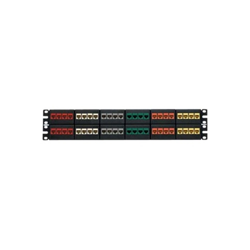 Panduit NKFP48Y NetKey Patch Panel with 48-Port, Black