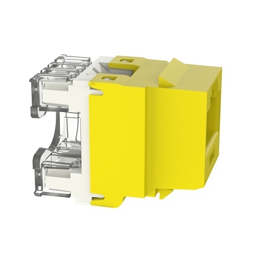 Panduit NK688MYL NetKey CAT6 Punchdown Jack, Yellow