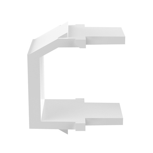 Panduit NKBMWH-X NetKey 1 Port Blank Keystone Module, White