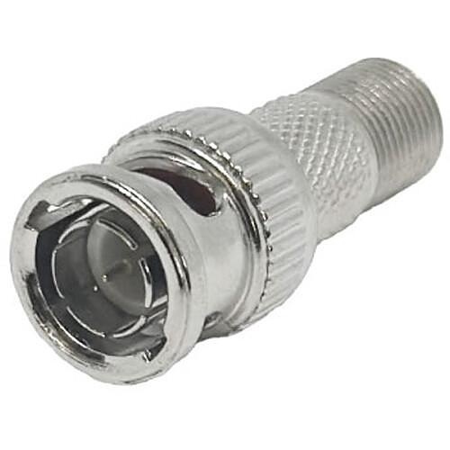 NVT Phybridge NV-BNCFT-8 BNC Male to F-Type Female Adapter, 8-Pack