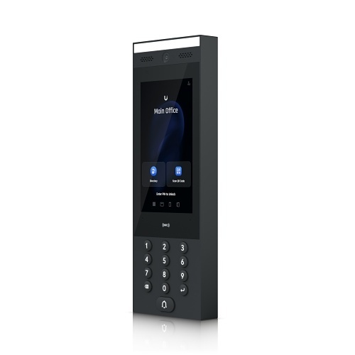 Ubiquiti UA-INTERCOM Smart IP Video Intercom with 7" Touchscreen, Integrated Camera, NFC, and ...