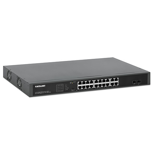 Intellinet 561419 16-Port Gigabit Ethernet PoE+ Switch with RJ45 ...