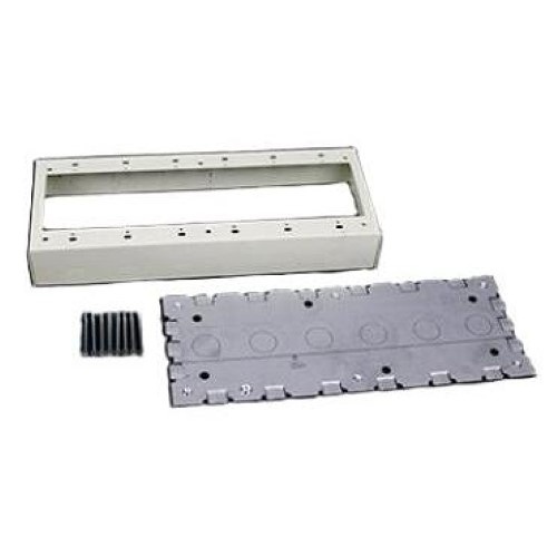 Wiremold V5748-6 500/700 Six-Gang Switch and Receptacle Box Fitting, Ivory