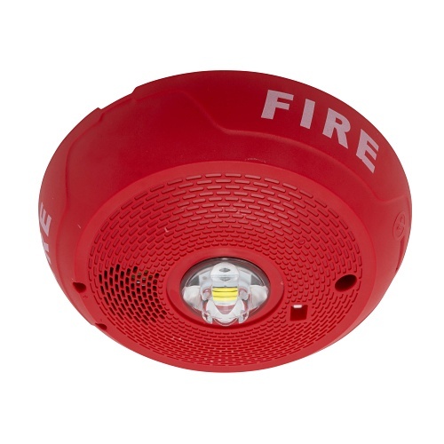 System Sensor CHSCRLED Indoor LED Chime Strobe Ceiling, Fire, Red