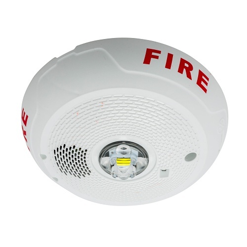 System Sensor CHSCWLED Indoor LED Chime Strobe Ceiling, Fire, White