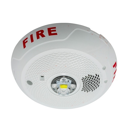 System Sensor CHSCWLED Indoor LED Chime Strobe Ceiling, Fire, White