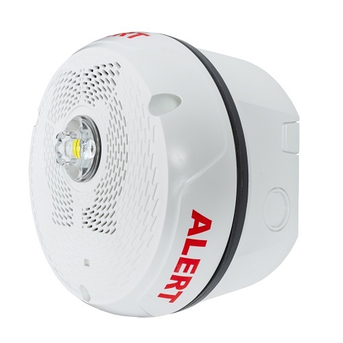 System Sensor SPSCWKLED-CLR-ALRT Outdoor LED Speaker Strobe Ceiling ...