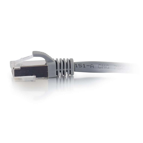 C2G CG00789 30' CAT6 Snagless STP Cable, Gray