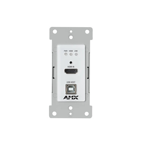 AMX AMX-VTT0001W DXLink 4K60 HDMI Wall Plate Transmitter, White