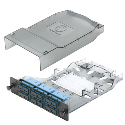 Cleerline SHDSC12-SM-UPC HD Splice Cassette, 12 Fiber, Duplex, SC/UPC ...